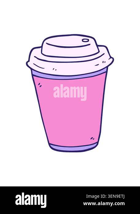shivering motion animation of cartoon takeout coffee cup Stock Video ...