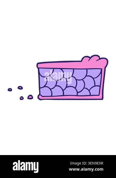 shaking motion animation of cartoon pie slice Stock Video Footage - Alamy