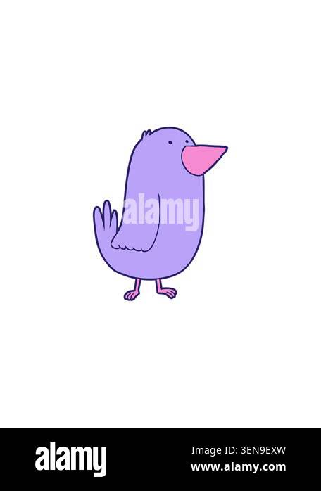 sales flash animation of cartoon of cute neon color bird Stock Video ...