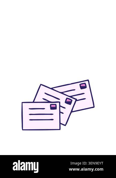 jumping motion animation of gradient shaded cartoon of a letters Stock ...