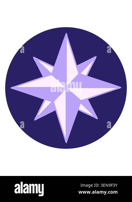 bobbing motion animation of an iconic tattoo style image of a star ...