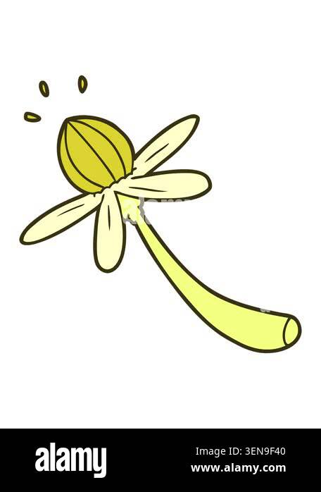 changing color animation of fun quirky flower drawing Stock Video ...
