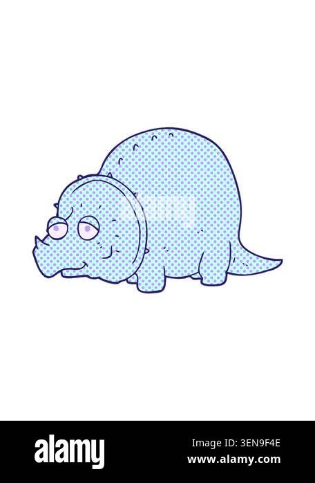 bobbing motion animation of freehand drawn cartoon dinosaur Stock Video ...