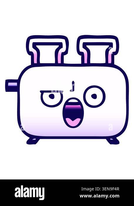 neon light effect animation of gradient shaded cartoon of a of a ...