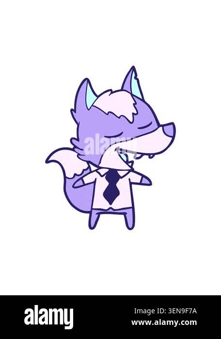 vibrating motion animation of fox cartoon doodle Stock Video Footage ...