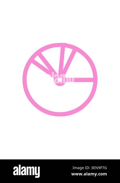shaking motion animation of pie chart symbol icon Stock Video Footage ...