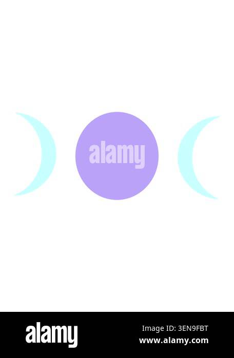 vibrating motion animation of moon phase symbol Stock Video Footage - Alamy