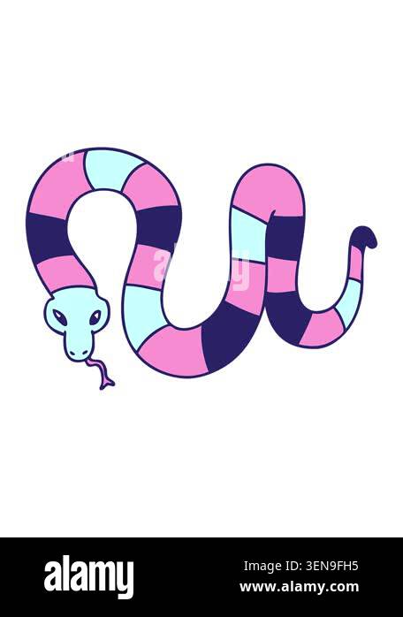 power up animation of quirky cartoon snake Stock Video Footage - Alamy