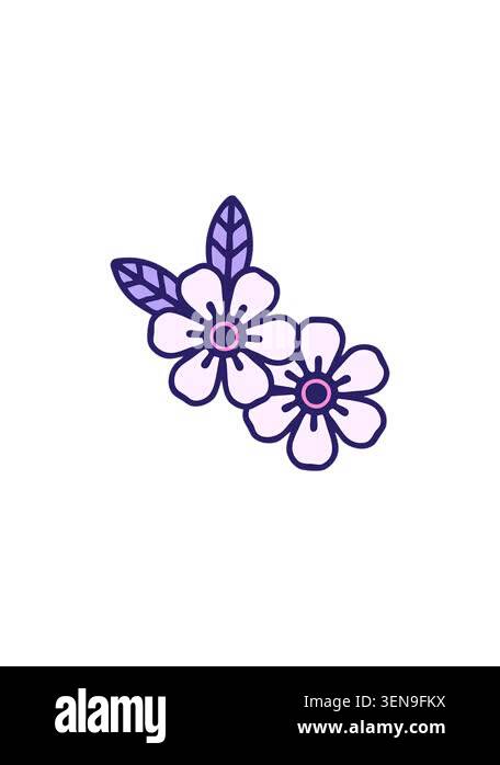 sales flash animation of cartoon design element of flower Stock Video ...