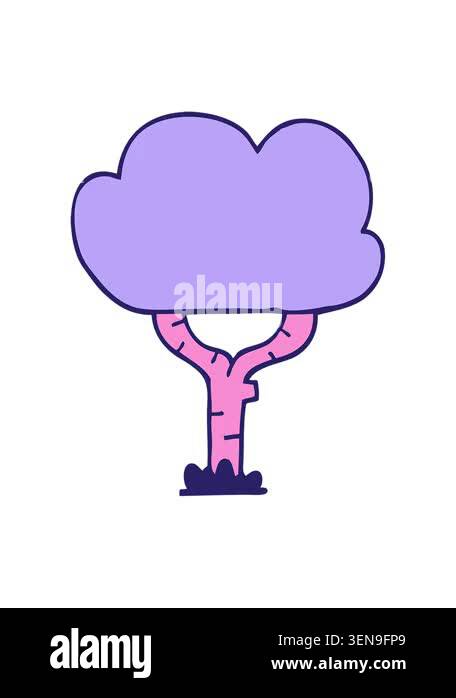 pixelize effect animation of drawing of a tree Stock Video Footage - Alamy