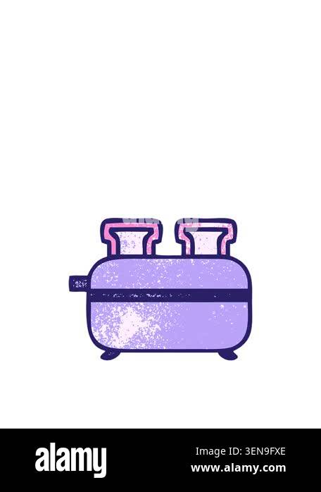 rise and float animation of retro grunge texture cartoon of a double ...