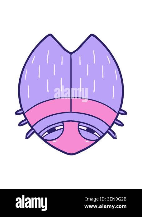 jiggle and pause animation of cute cartoon bug Stock Video Footage - Alamy