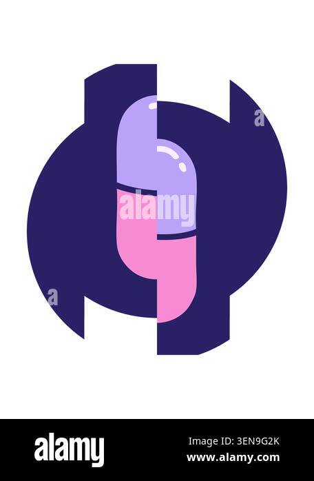 splitting motion animation of image of a pill Stock Video Footage - Alamy