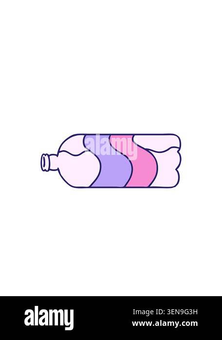 blinking radial lines animation of hand drawn cartoon doodle of a soda ...