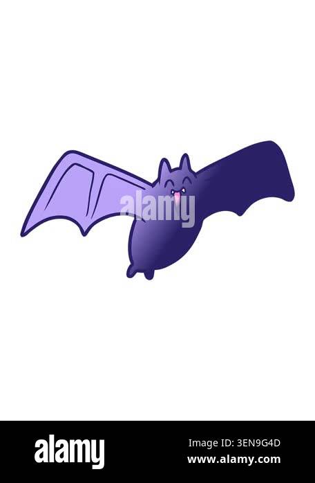 shivering motion animation of spooky bat Stock Video Footage - Alamy