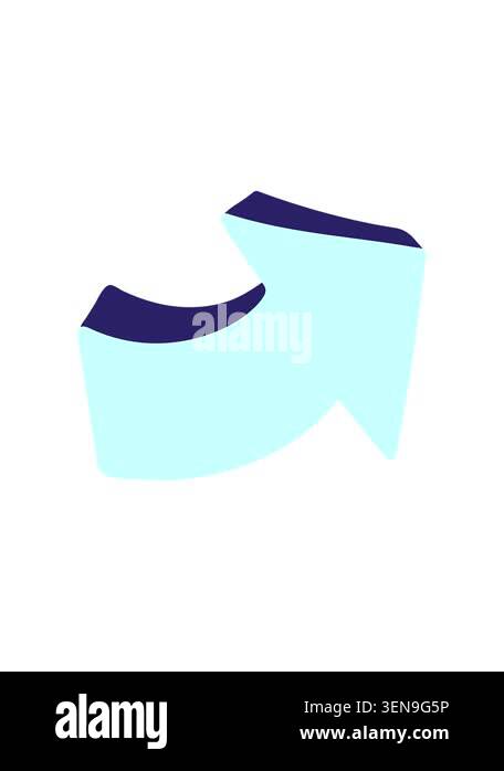 pressure popping animation of cartoon element pointing arrow Stock ...