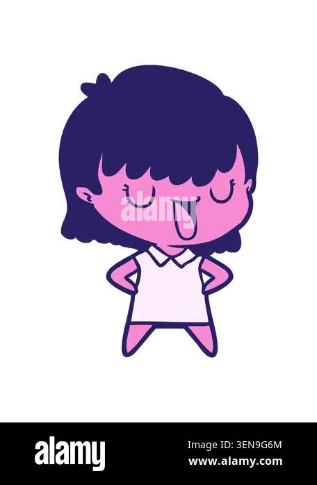 shivering motion animation of cartoon character woman illustration in ...