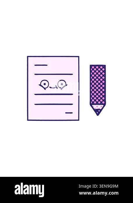 starburst effect animation of comic book style cartoon of a test paper ...