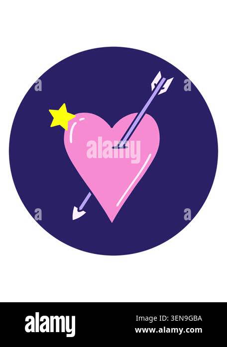 twinkling stars effect animation of iconic vintage tattoo style image ...