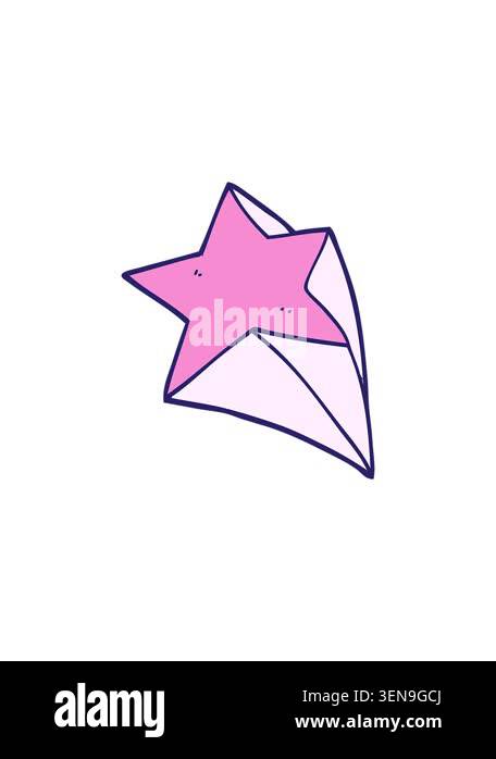 splitting effect animation of cartoon doodle stars Stock Video Footage ...