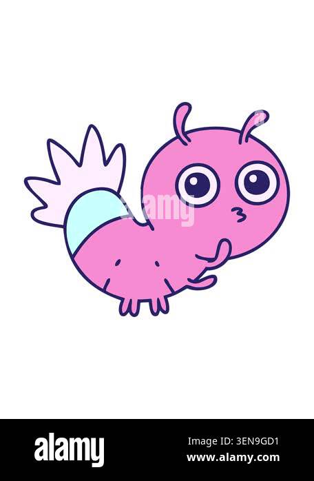 shine light effect animation of cartoon of cute glow bug Stock Video ...