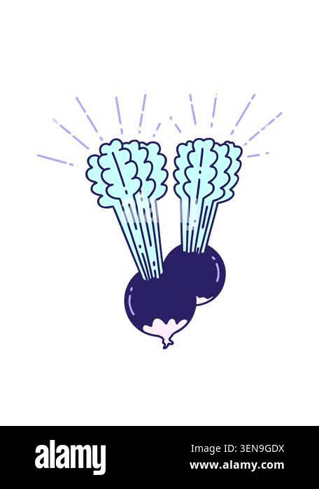 power up animation of illustration of a traditional tattoo style beets ...