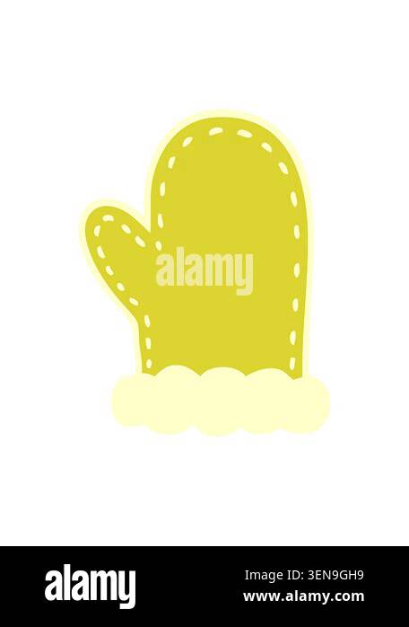 changing color animation of cartoon doodle oven mitts Stock Video ...