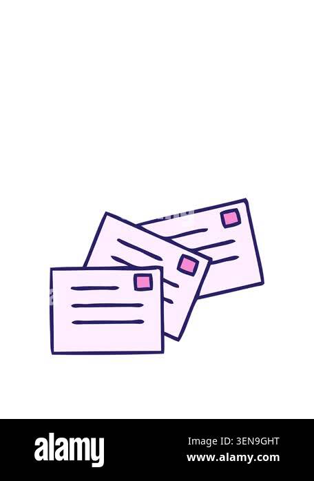 stretching up animation of cute cartoon of a letters Stock Video ...