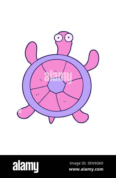 bob and pause animation of cartoon of turtle Stock Video Footage - Alamy