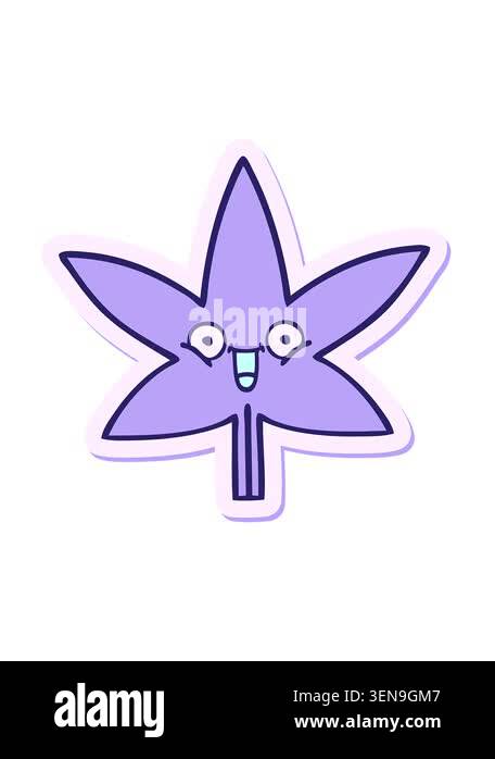 jiggle motion animation of marijuana leaf Stock Video Footage - Alamy