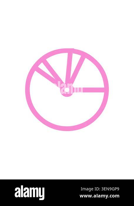 pixelize effect animation of pie chart symbol icon Stock Video Footage ...
