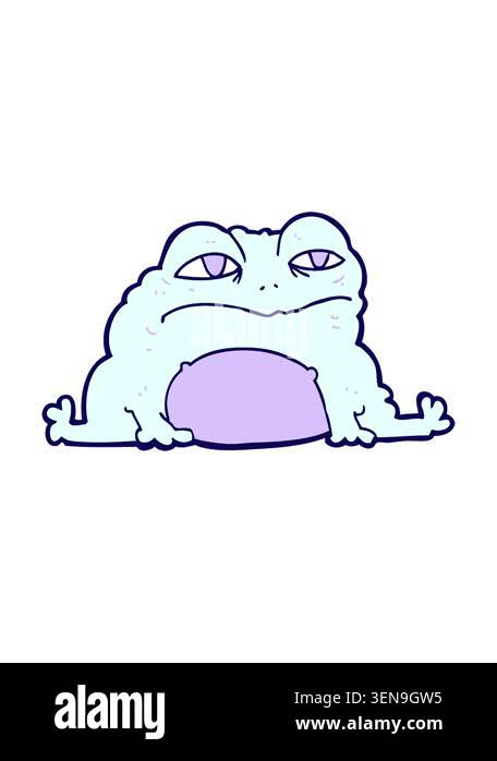 neon light effect animation of toad drawing Stock Video Footage - Alamy