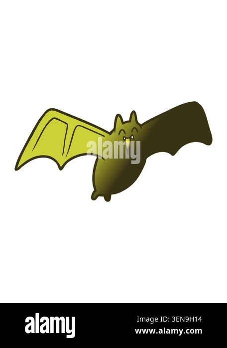 changing color animation of spooky bat Stock Video Footage - Alamy