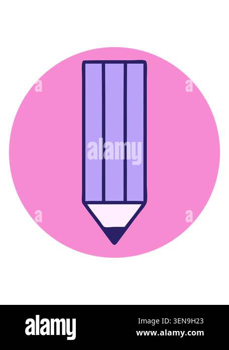 bobbing motion animation of iconic tattoo style image of a pencil Stock ...