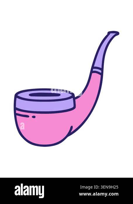 pixelize effect animation of drawing of a smokers pipe Stock Video ...
