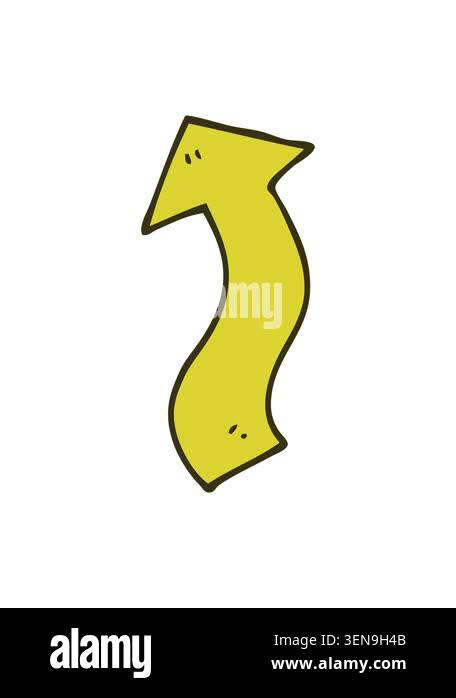 changing color animation of cartoon doodle directing arrow Stock Video ...