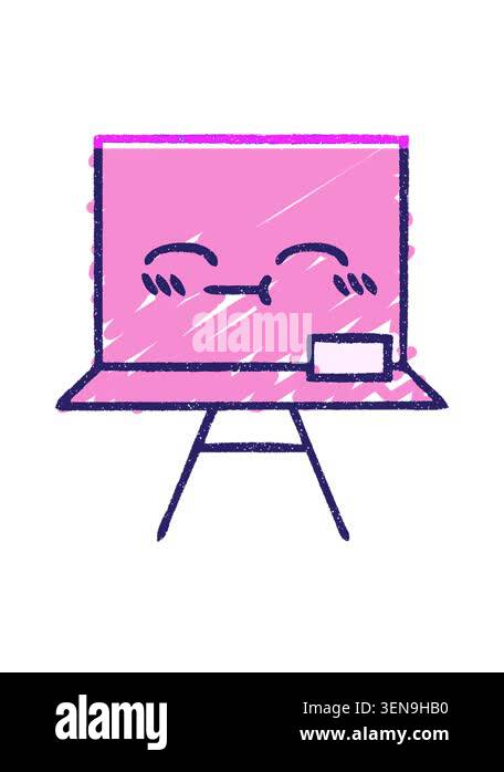 power up animation of Blackboard Chalk Drawing Stock Video Footage - Alamy