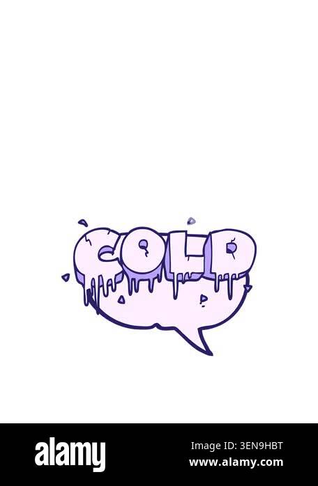 jumping motion animation of freehand drawn speech bubble cartoon cold ...