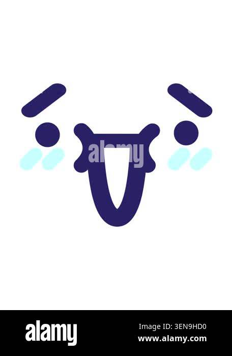 pixelize effect animation of cute embarrassed face icon Stock Video ...