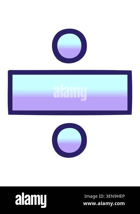 pixelize effect animation of gradient shaded cartoon of a division ...