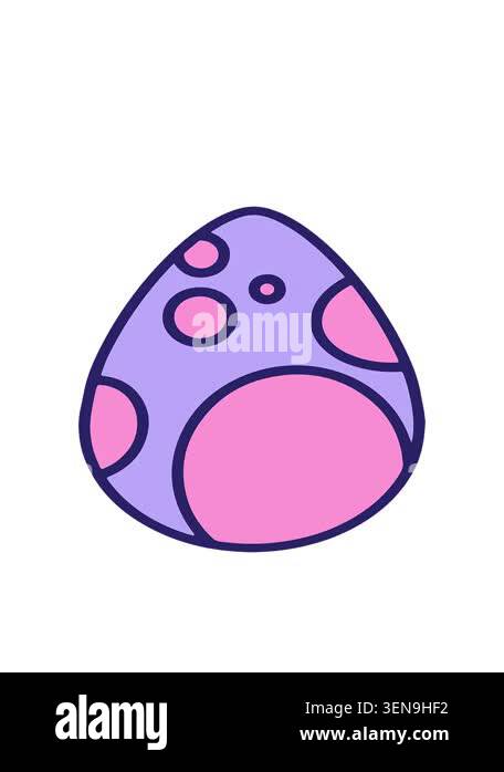 bobbing motion animation of cute easter egg illustration Stock Video ...