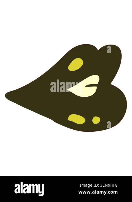 changing color animation of hand drawn doodle style cartoon pouting ...