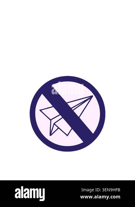 rise and float animation of cute cartoon of a no paper aeroplanes ...