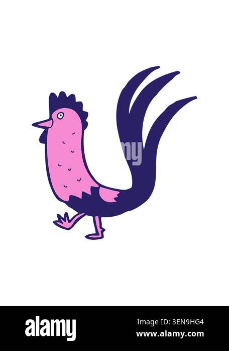 shine light effect animation of cartoon cockerel Stock Video Footage ...