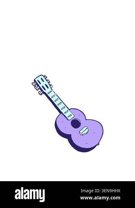 Vertical video showing a simple animated illustration of a purple ...