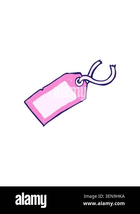 radioactive glowing animation of cartoon luggage tag Stock Video ...