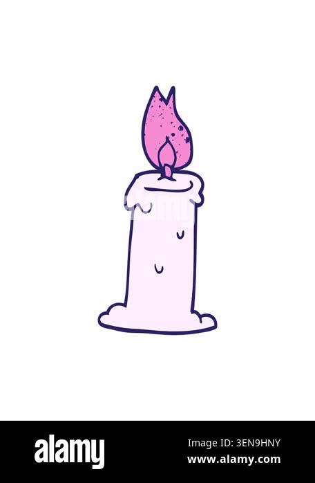 bob and pause animation of candle Stock Video Footage - Alamy