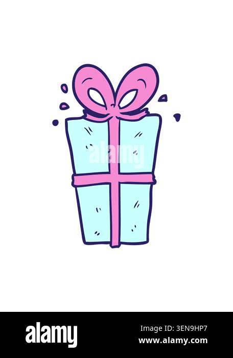shine light effect animation of wrapped gift Stock Video Footage - Alamy