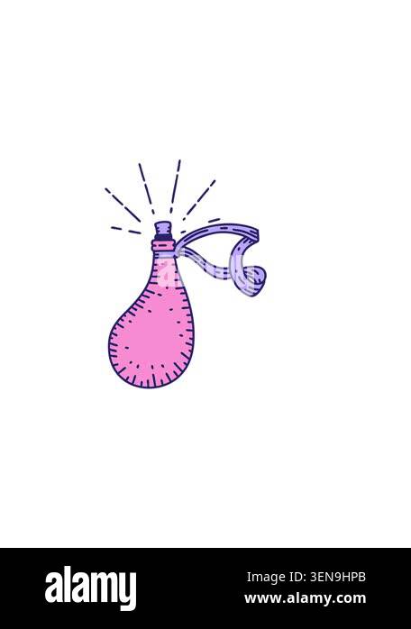 horizontally vibrating animation of illustration of a traditional ...