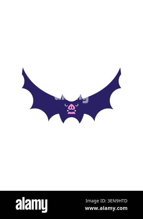 radioactive glowing animation of spooky halloween bat Stock Video ...